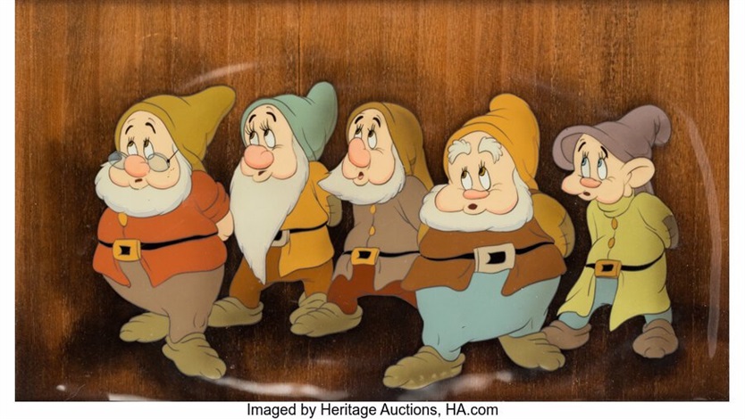 Snow White And The Seven Dwarfs Doc Bashful Sneezy Happy And Dopey