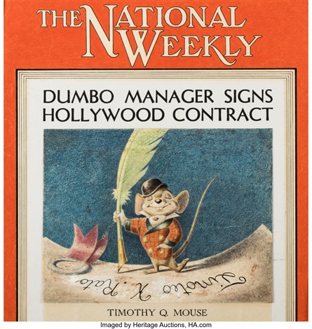 Dumbo Original Screen-Used Production Art from Closing Sequence Walt ...