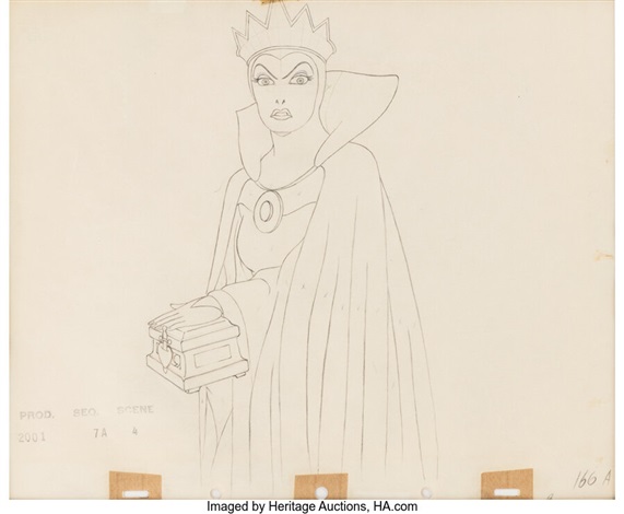 Snow White and the Seven Dwarfs Evil Queen Animation Drawing Walt ...