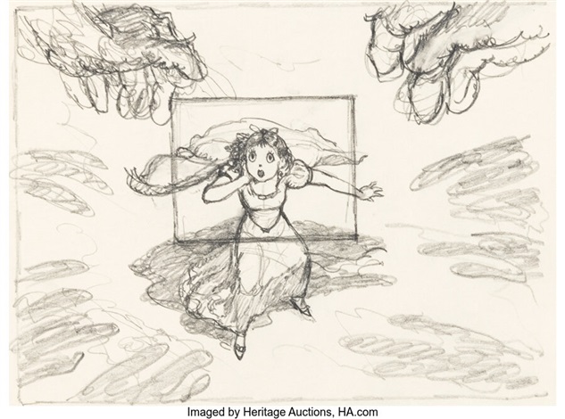 Snow White and the Seven Dwarfs Snow White Early Concept Art Attributed ...