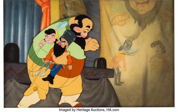 Pinocchio Stromboli Color Model Cel on Master Production Background ...