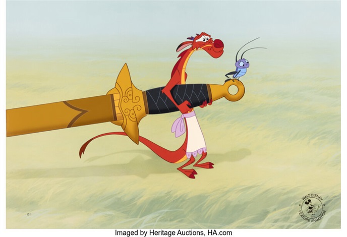 Mulan Mushu and Cri-Kee Employee-Exclusive Limited Edition Cel 2149 ...