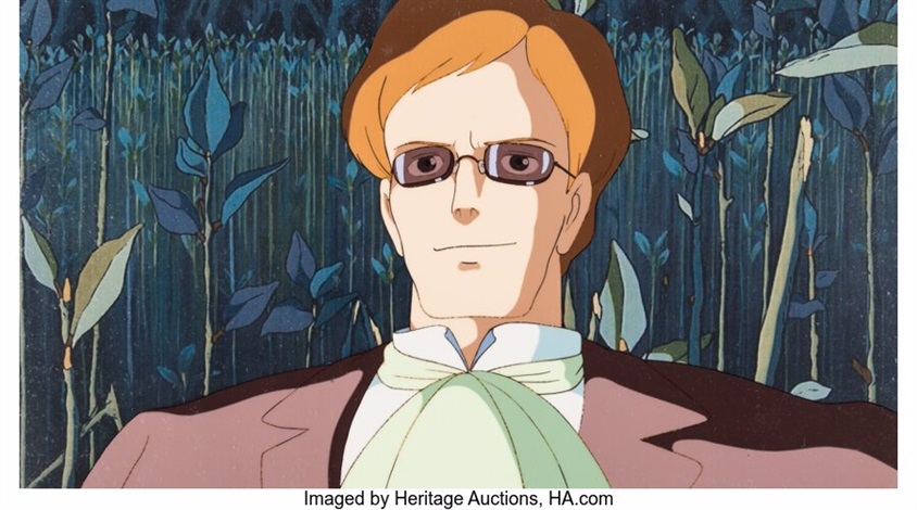 Castle in the Sky Colonel Muska Production Cel Setup Studio Ghibli ...