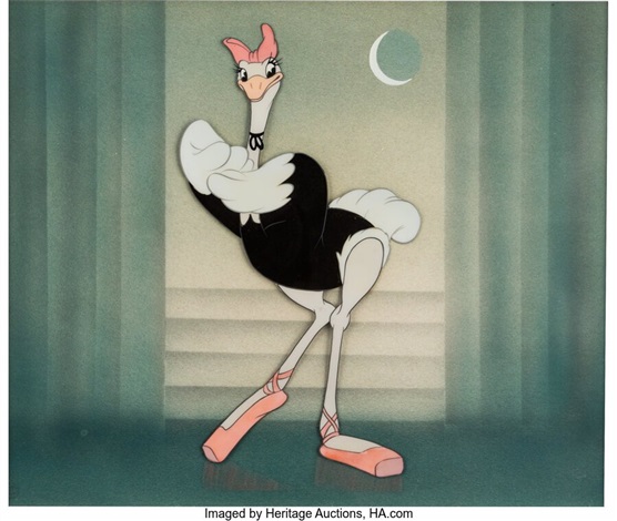 Fantasia Madame Upanova Production Cel Courvoisier Setup Walt Disney ...