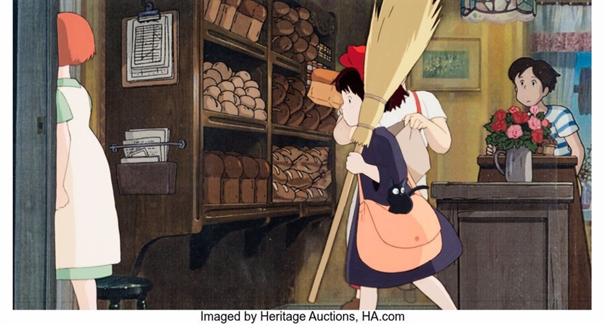 Kikis Delivery Service Kiki, Jiji, Osono, and Fukuo Production Cel ...