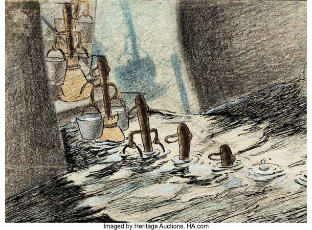 Fantasia The Sorcerers Apprentice RARE Original Storyboard Featuring ...