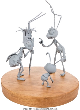 A Bugs Life Flik, the Queen, and Dot Production Maquette by Norm ...