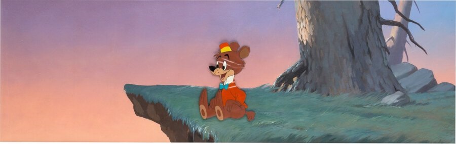 Fun and Fancy Free Bongo Production Cel and Pan Master Background Walt ...