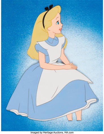 Alice in Wonderland Alice ProductionColor Model Cel Walt Disney, 1951 ...