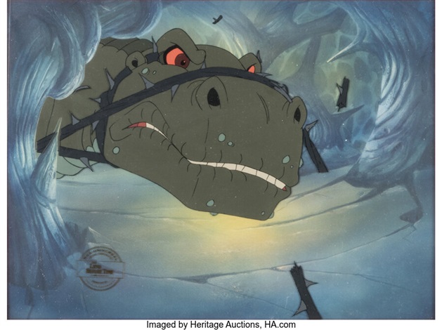 The Land Before Time Sharptooth Production Cel and Key Master ...