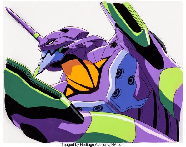 Neon Genesis Evangelion Eva Unit 01 Production Cel Gainax, 1995 by ...