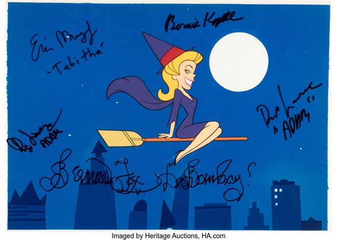Bewitched Color Model Cel for Limited Edition Signed by 5 Actors ...