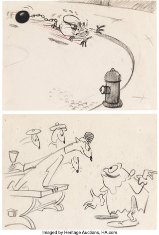 The Adventures of Ichabod and Mr. Toad Storyboard Original Art Walt ...