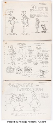 Mickey Mouse, Goofy, and Others - Print Publications Model Sheets Group ...