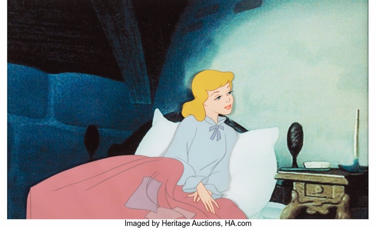 Cinderella Production Cel with Master Production Background Walt Disney ...