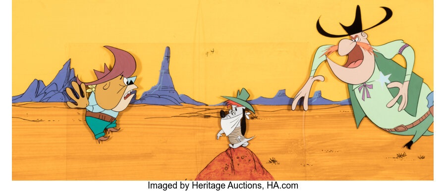 Deputy Droopy Shorty, Droopy, and the Sheriff Production Cel and ...