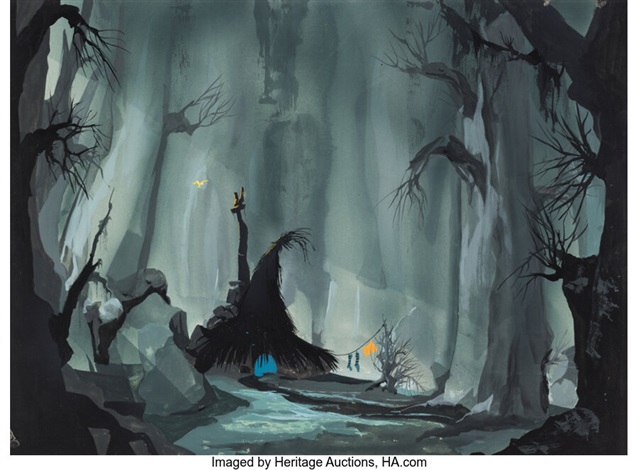 The Sword in the Stone Mad Madame Mims Cottage Original Concept Art by ... The Sword in the Stone Mad Madame Mims Cottage Original Concept Art by ...