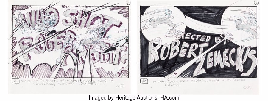 Who Framed Roger Rabbit Storyboards