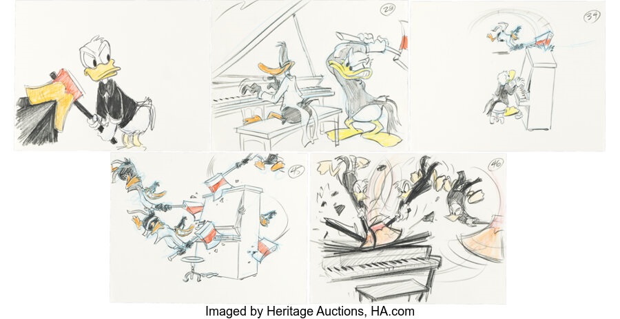 Who Framed Roger Rabbit Donald Duck and Daffy Duck Piano Duel Early ...