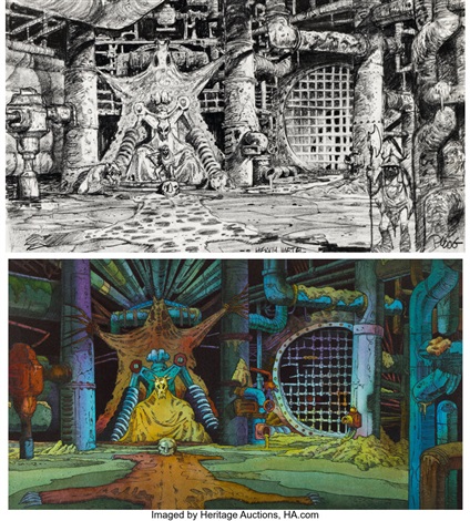 Heavy Metal Taarna Mutant Lair Concept Drawing Signed by Mike Ploog ...