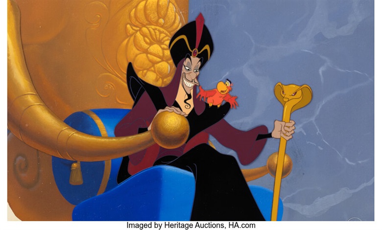 Aladdin RARE One-of-a-Kind Hand-Painted Presentation Cel and Key Master ...