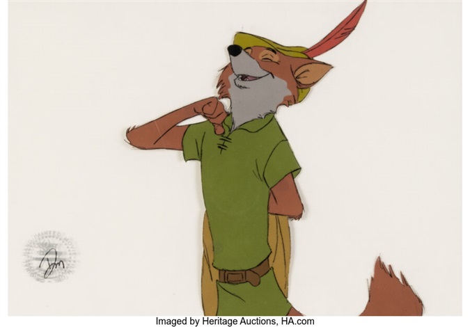Robin Hood Original Production Cel Walt Disney, 1973. by Walt Disney ...