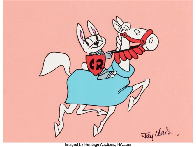 Crusader Rabbit Scene Cel Signed by Jay Ward Jay Ward, c. 1970s-80s by ...