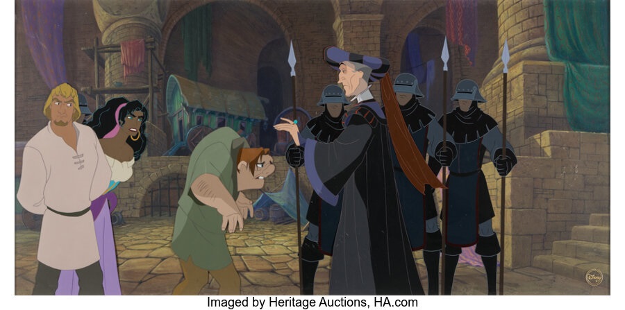 The Hunchback of Notre Dame RARE One-of-a-Kind Presentation Cel and ...
