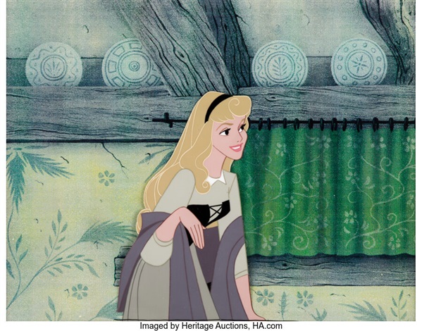 Sleeping Beauty Briar Rose Production Cel Walt Disney 1959 By Walt