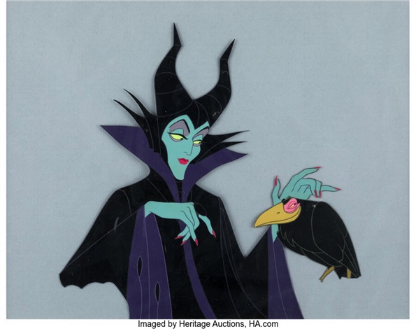 Sleeping Beauty Maleficent and Diablo Production Cel Walt Disney, 1959 by Walt Disney Studios on ...