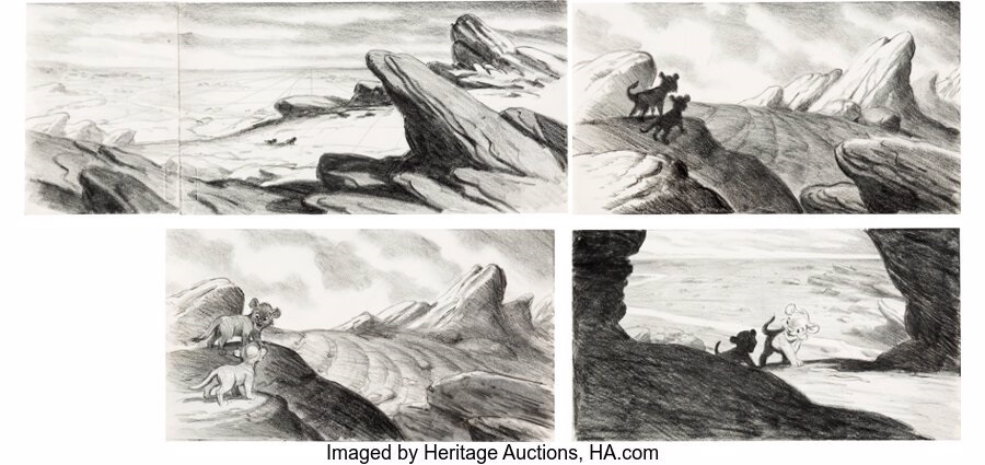 Lion King Elephant Graveyard Art The Lion King Trailer Shot For Shot