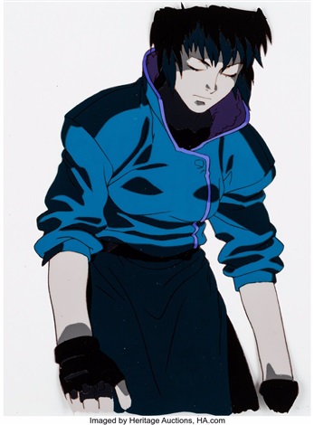 Ghost in the Shell Motoko Kusanagi Production Cel and Animation Drawing ...