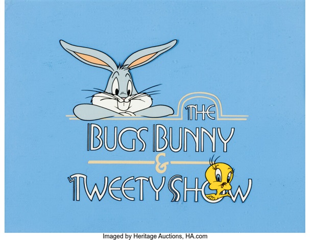 The Bugs Bunny and Tweety Show Production Title Cel Warner Brothers ...