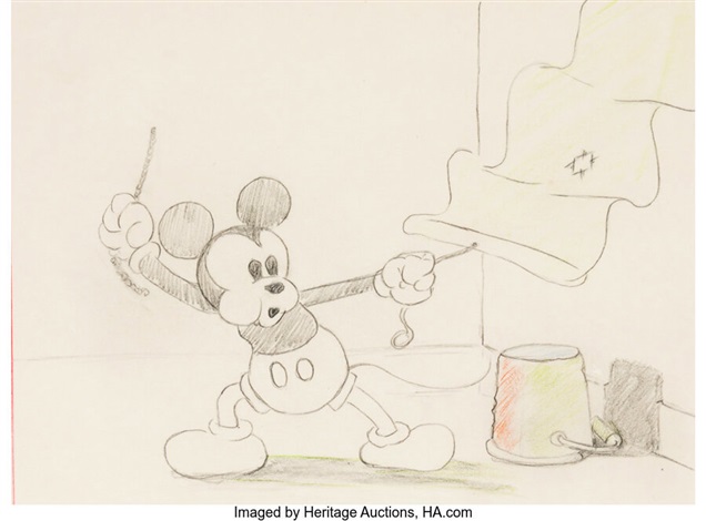 Gulliver Mickey Mickey Mouse Layout Drawing Walt Disney, 1934 by Walt ...