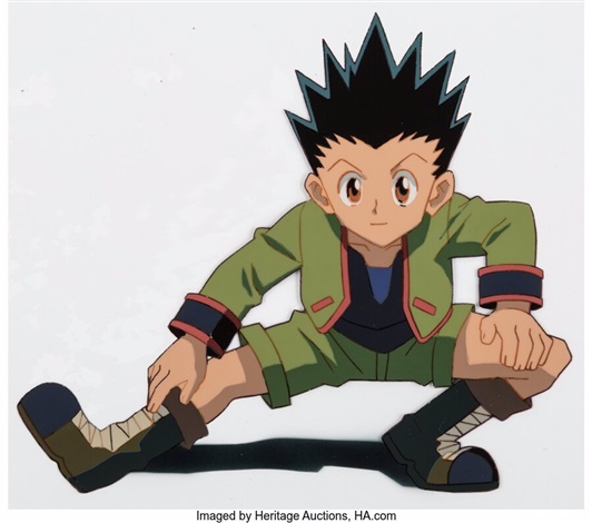 Hunter x Hunter Gon Freecss Production Cel and Animation Drawing Nippon Animation, c. 1999-2001 ...