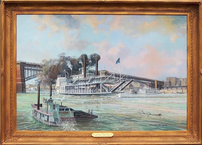 St. Louis, Steamer, Alton, 1908 by Michael Blaser on artnet