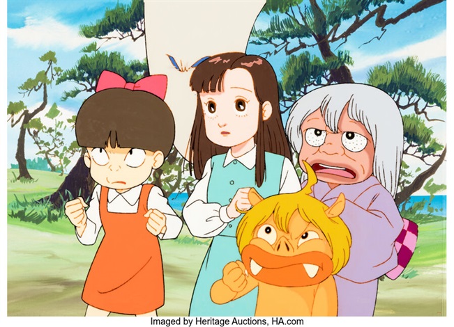 GeGeGe no Kitaro Neko-Musume, Shisa, Yumeko, and Sunakake Baba ...