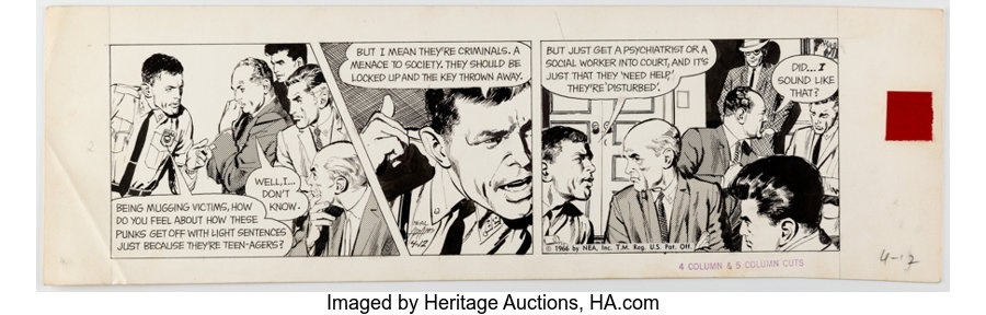 Neal Adams Ben Casey Sunday Comic Strip Original Art dated 4-12-66 NEA ...