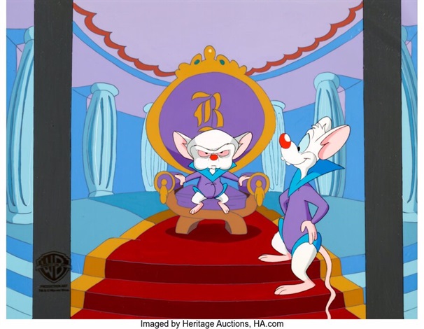 Pinky and the Brain Production Cel Setup Warner Brothers, c. 1995-98 by ...