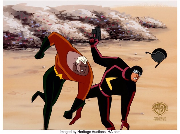 Superman The Animated Series Aquaman and Henchman Production Cel Warner ...