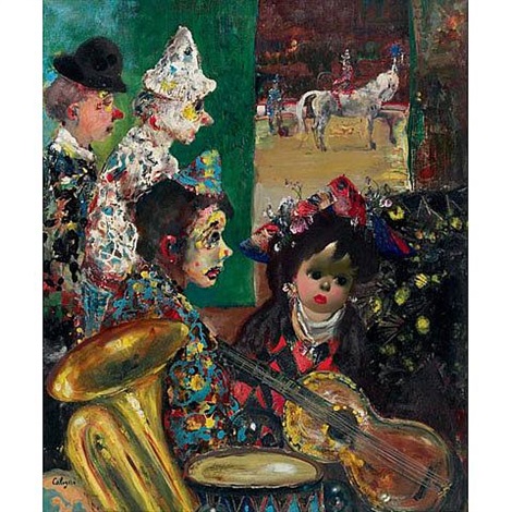 At The Circus, c. 1950 by Jean Calogero on artnet