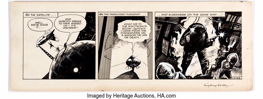 Sydney Jordan Jeff Hawke Daily Comic Strip Original Art Episode H768 ...