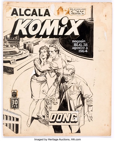 Nestor Redondo Redondo Komix 28 Cover Original Art CRAF Publications ...