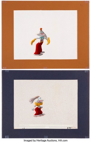 Mickeys 60th Birthday T.V. Special Roger Rabbit Production Cel Walt ...