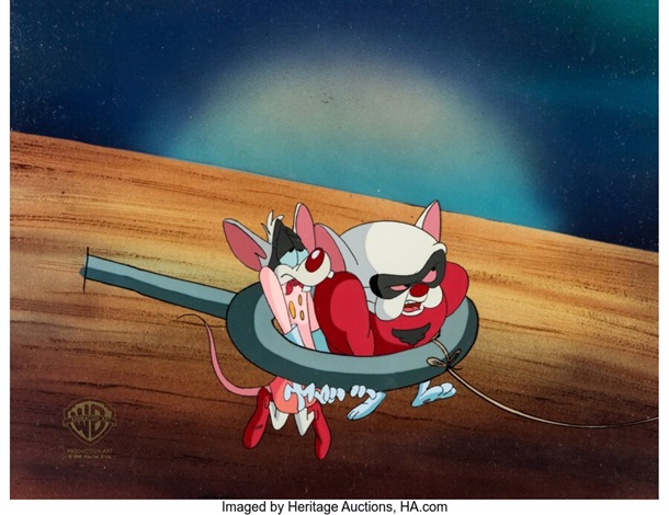 Animaniacs Pinky and the Brain Production Cel Warner Brothers, c. 1993 ...