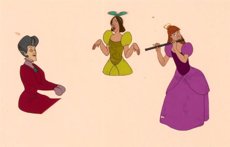 Cinderella Lady Tremaine Drizella And Anastasia Production Cel Walt