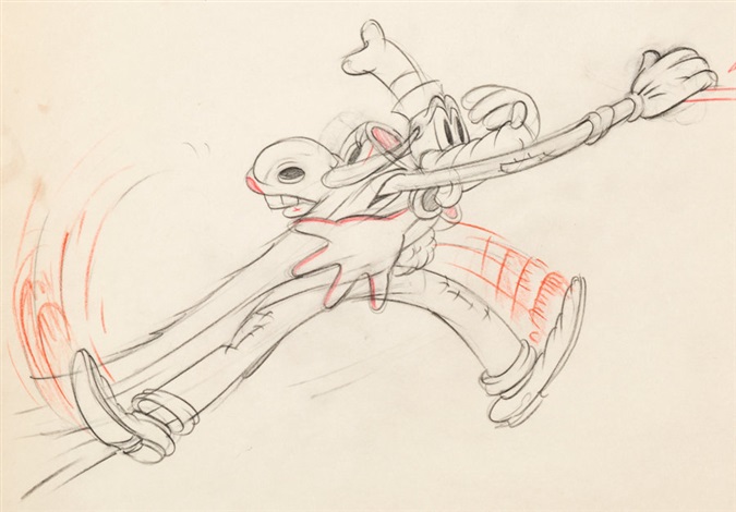 Moose Hunters Goofy Production Drawing Walt Disney, 1937 by Walt Disney ...