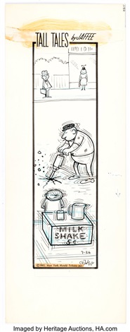 Al Jaffee Tall Tales Comic Strip Original Art dated 7-26-62 New York ...