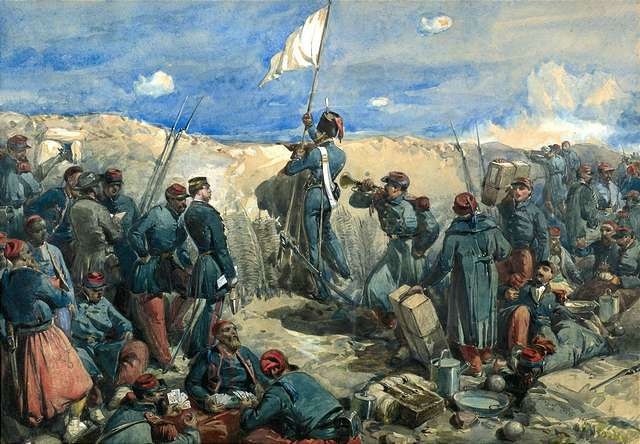 Flag of truce 7th april 1855 by William Simpson on artnet