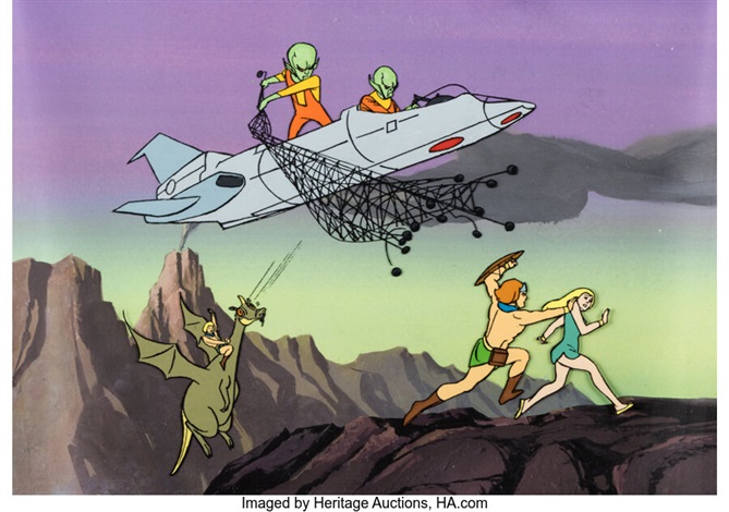 The Herculoids Zandor, Tara, and Dorno Production Cel and Zandor Model ...